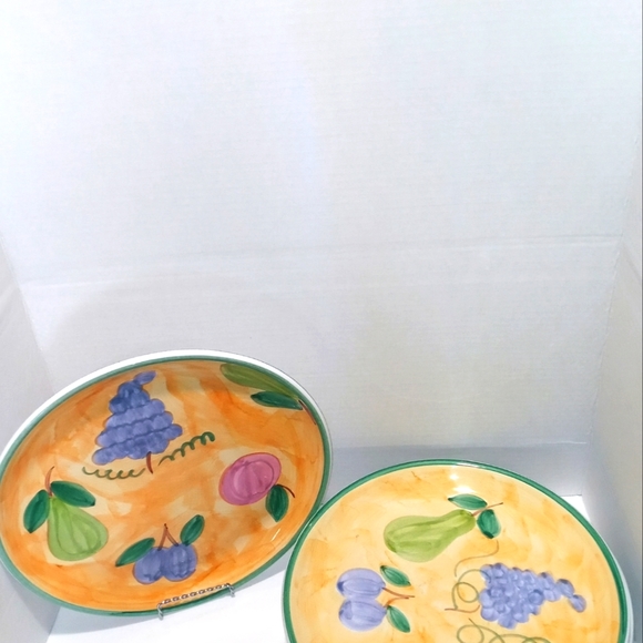 Italina Caleca | Kitchen | Italian Caleca Dinner Plates Stoneware ...